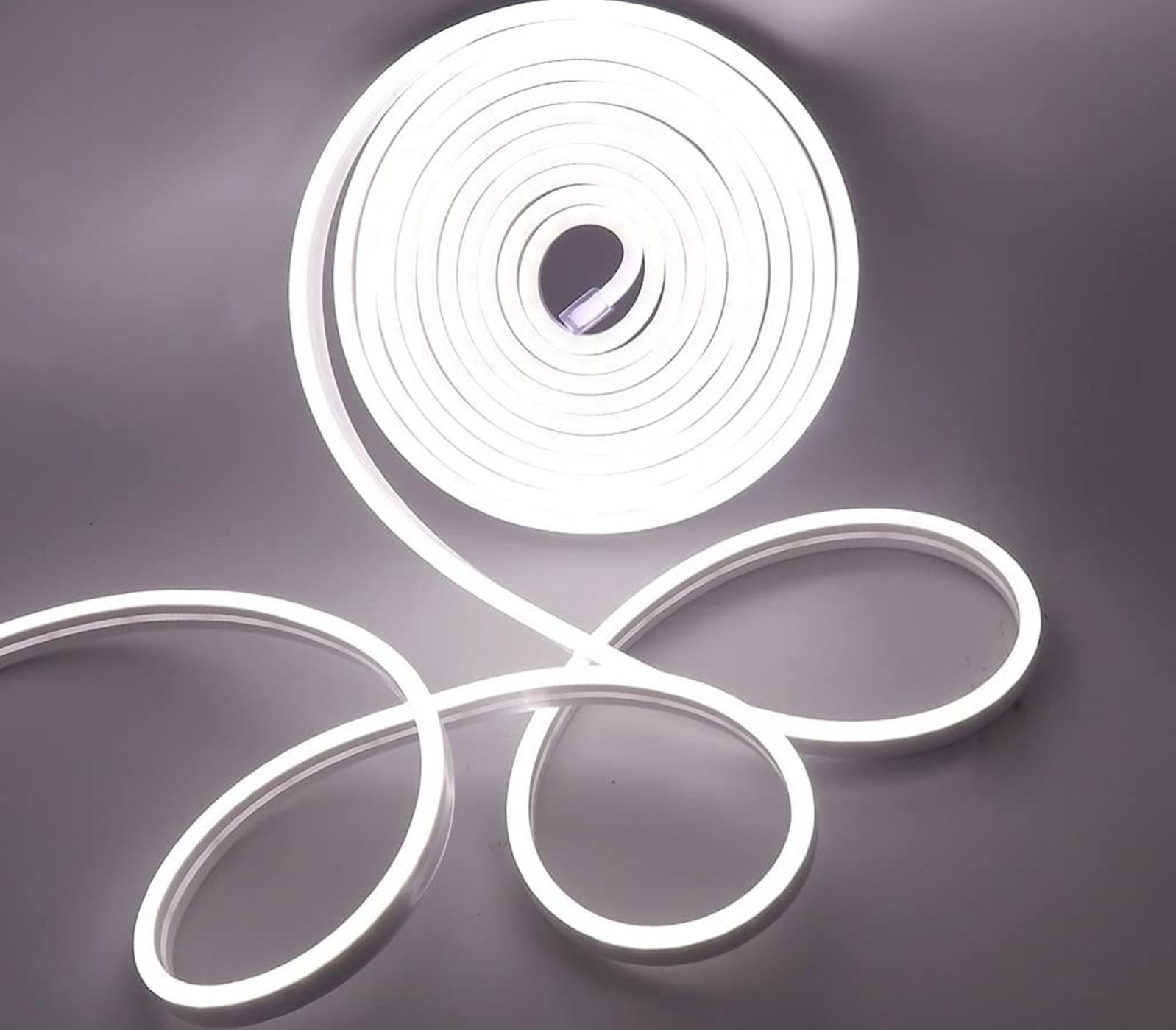 Striscia led neon 5m tubo flessibile luminoso 120led strip bobina ...