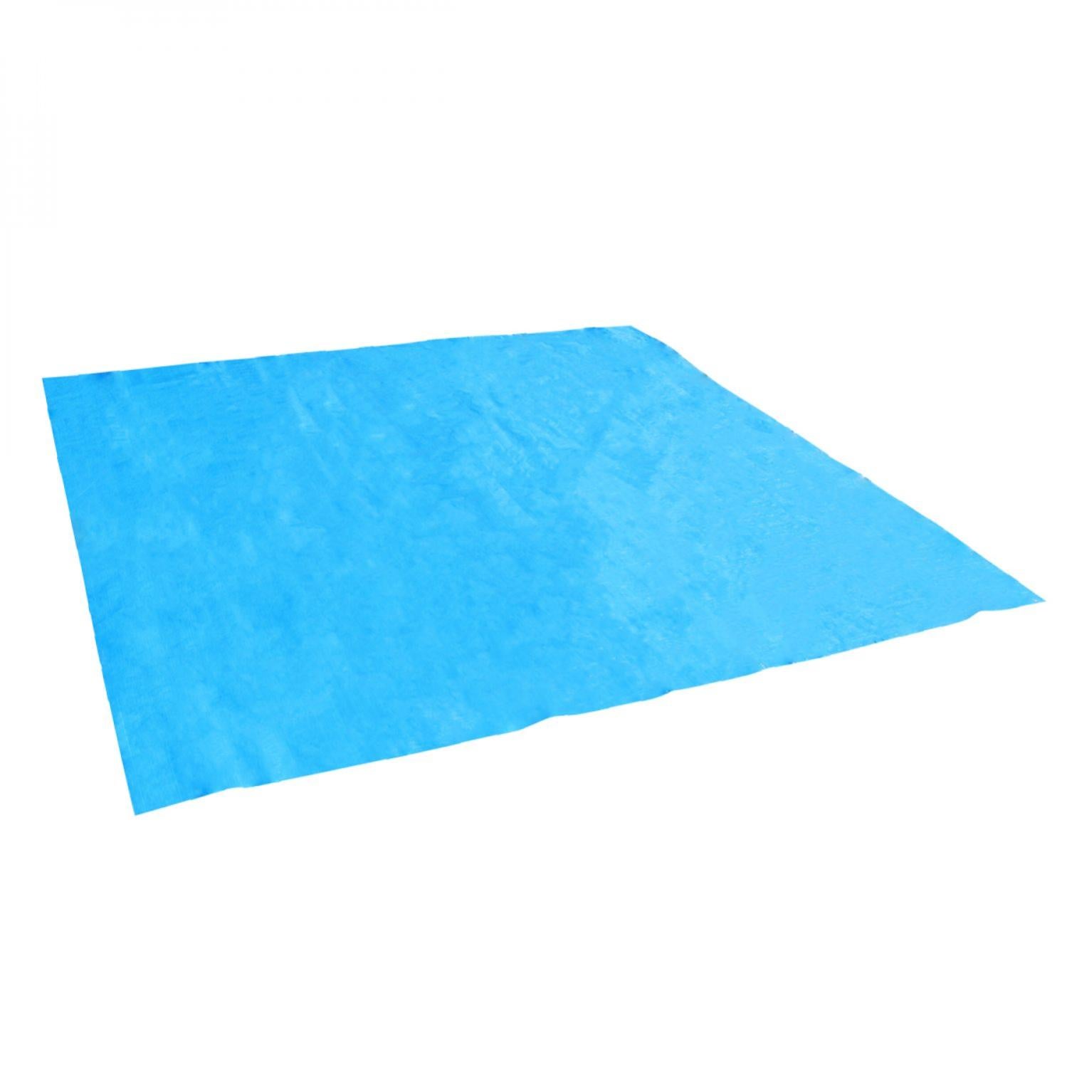 Tapis de sol et de protection bleu pour piscine 4 m x 4 m - Linxor ...