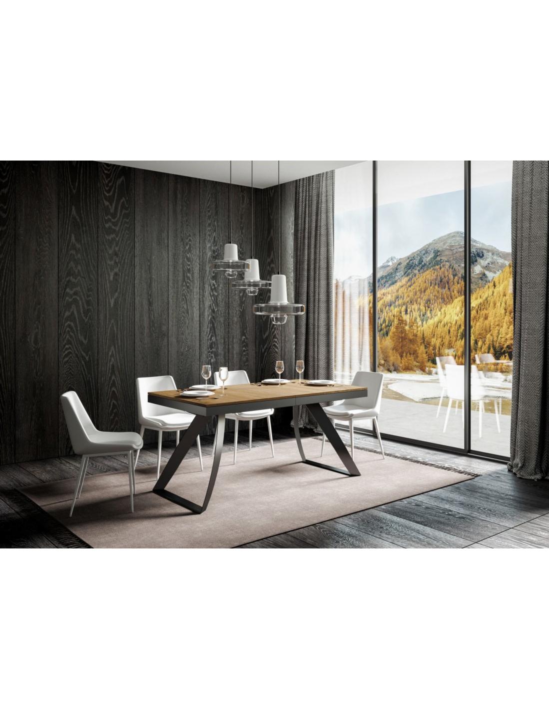 Mesa Proxy Evolution Tapa Roble Natura 90x180 Alargada 284 Estructura ...