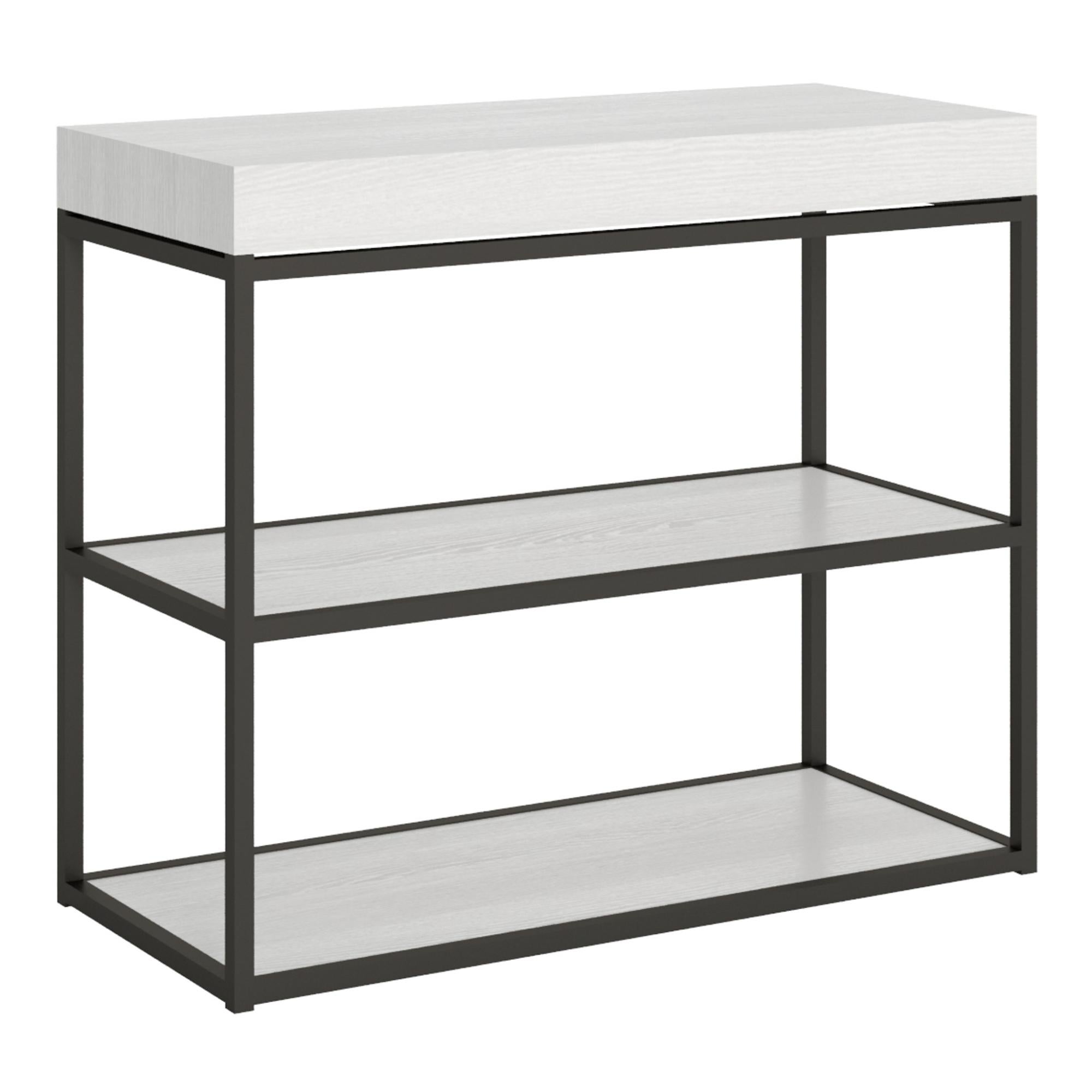 Consolle allungabile 90x40/300 cm Plano Bianco Frassino telaio ...