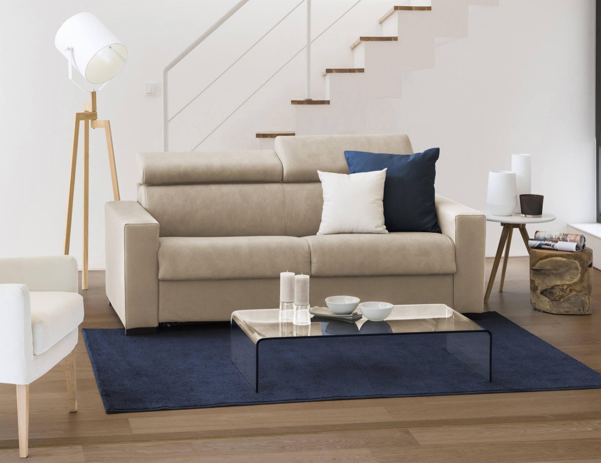Sofá cama, Sofá de 3 plazas, 100% Made in Italy, Sofá de salón con ...