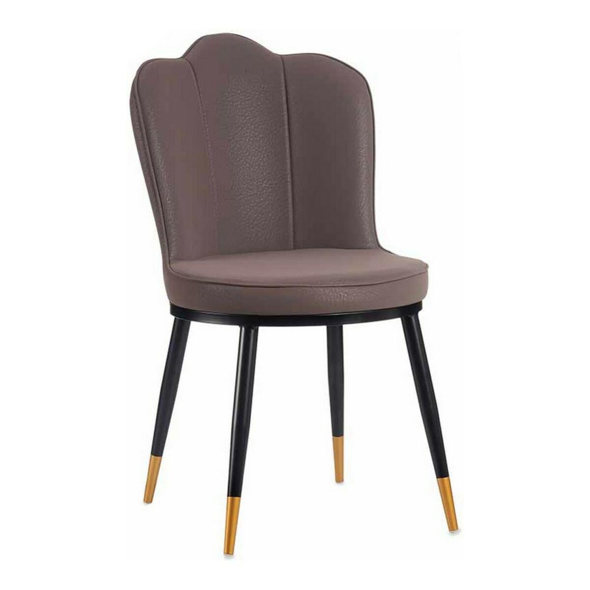 Poltrona Viola Conchiglia Ecopelle Acciaio (53 x 88 x 67 cm) | Leroy Merlin