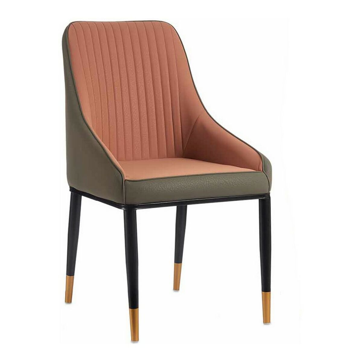 Poltrona Righe Rosa Ecopelle Acciaio (51 x 92 x 65 cm) | Leroy Merlin