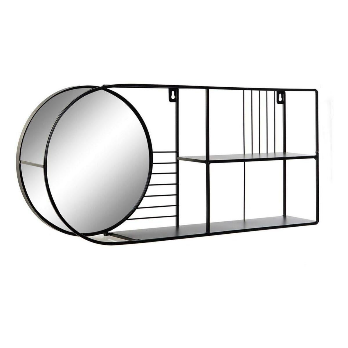 Etagère de salle de bains DKD Home Decor Noir Métal 2 Etagères (59 x 10 ...