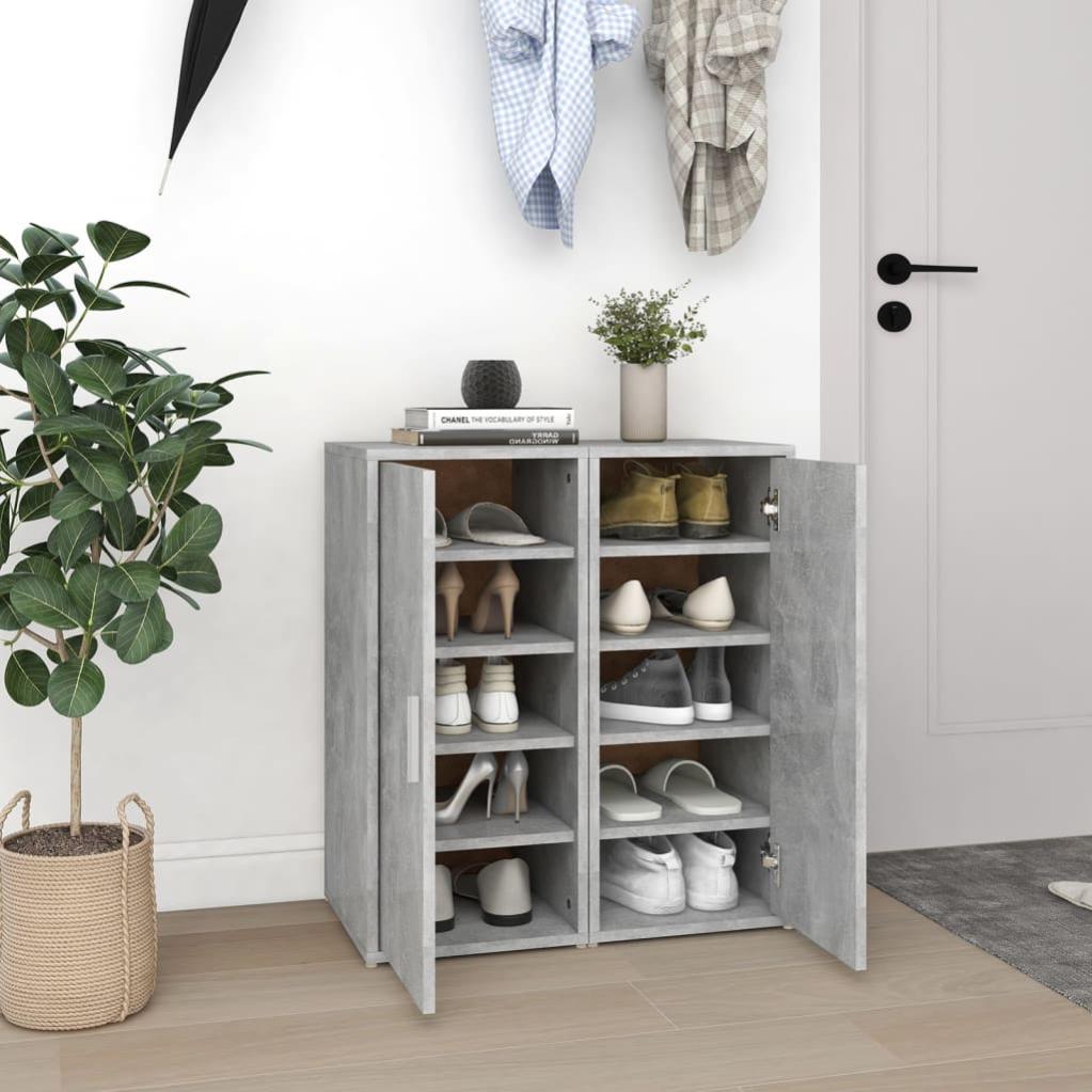 VidaXL Scarpiere 2 pz Grigio Cemento 32x35x70 cm in Truciolato | Leroy ...