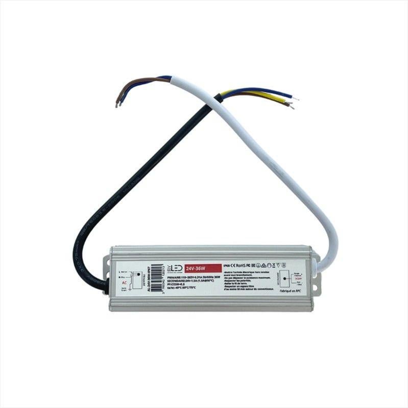 Alimentation 24V compacte - de 24 W à 400 W - IP67 36 W | Leroy Merlin