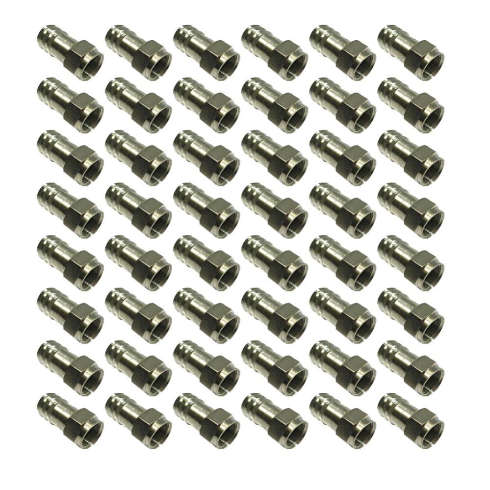 Lot de 50 connecteurs type F en laiton RG6 – male 75Ω Unispectra SC-Fm ...