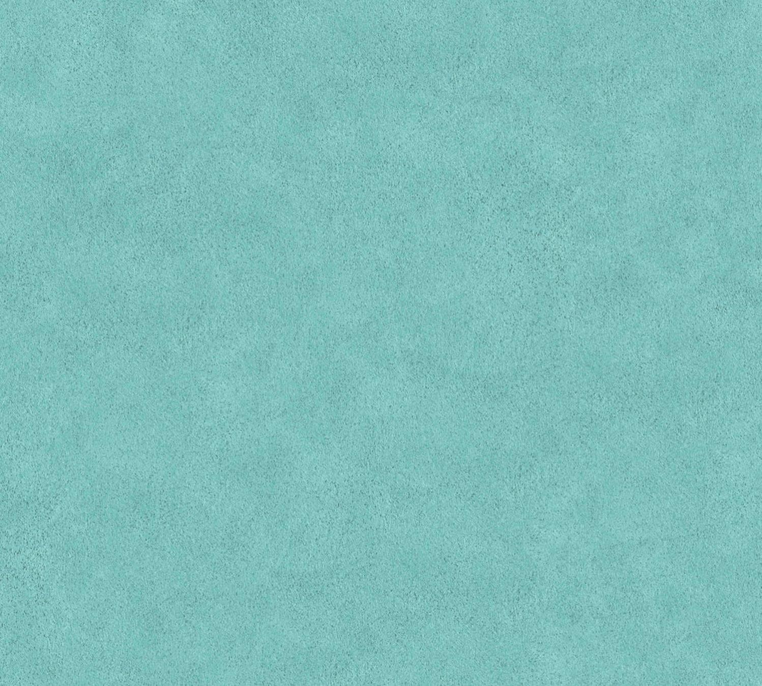 Papel pintado liso con efecto pictórico turquesa - 53 cm x 10,05 m - A ...