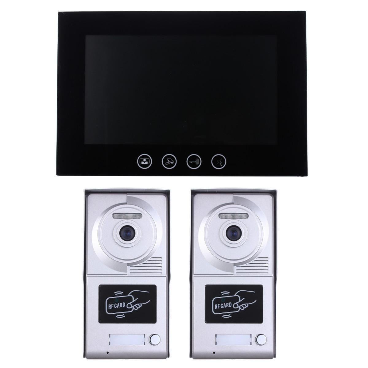 Interphone vidéo cards v2 avec 2 platines de rue rfid - mémoire photos ...