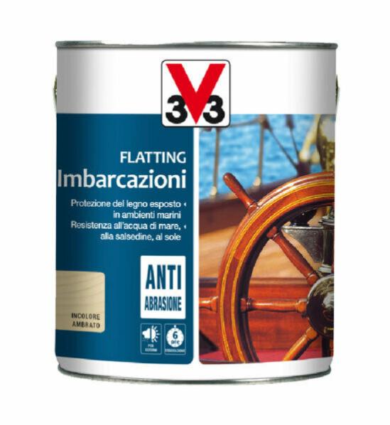 V33 Flatting Imbarcazioni Vernice per Barche Legno 2,5 Lt | Leroy Merlin