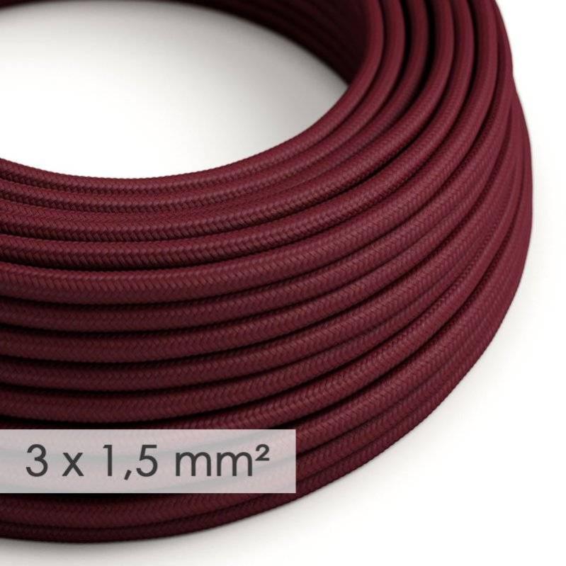 Creative cables - Fil Électrique De Large Section 3x1,50 Rond - Tissu ...