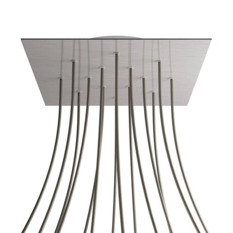 Creative cables - Rosace XXL Rose-One carré de 400 mm avec 14 trous et ...