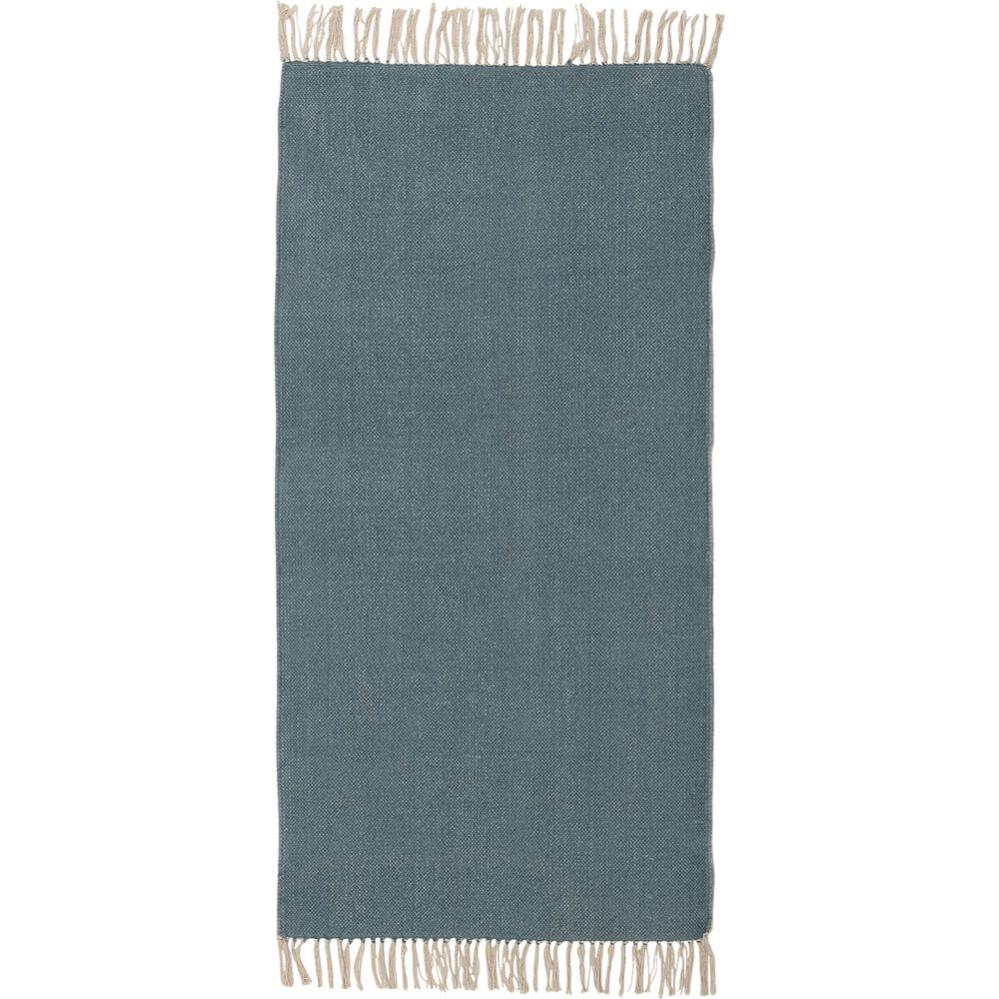 Descente de lit Coton Bleu ARTUS ALINEA - L140 x larg70 cm | Leroy Merlin