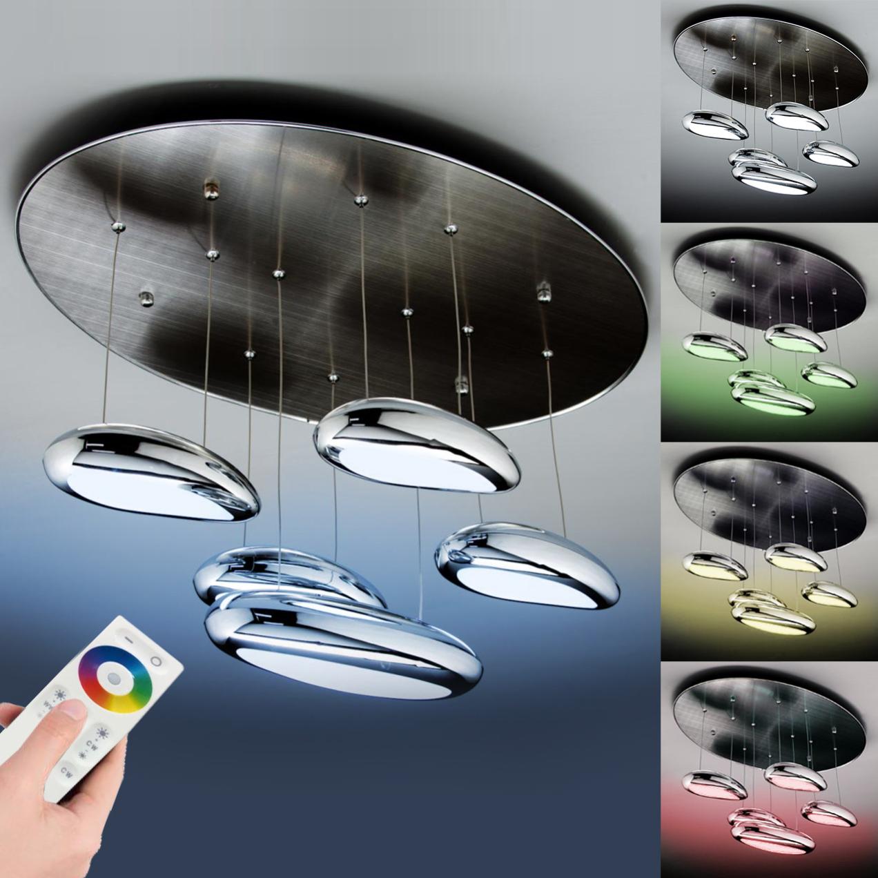 Lampadario Moderno a Led Drop Design 5B Luce Fredda, Calda e Multicolor ...