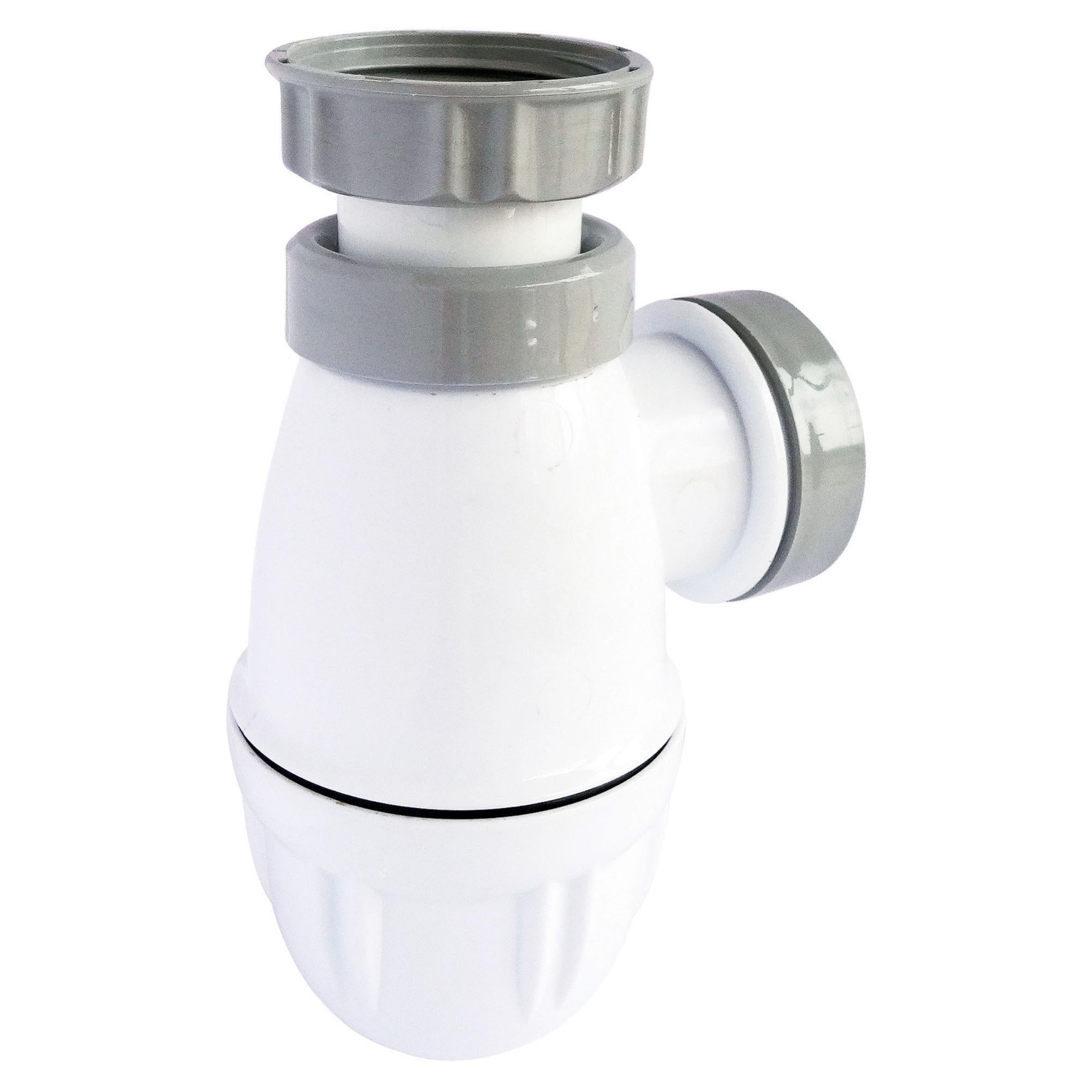 Siphon de lavabo réglable avec joint intégré Ø32 | Leroy Merlin