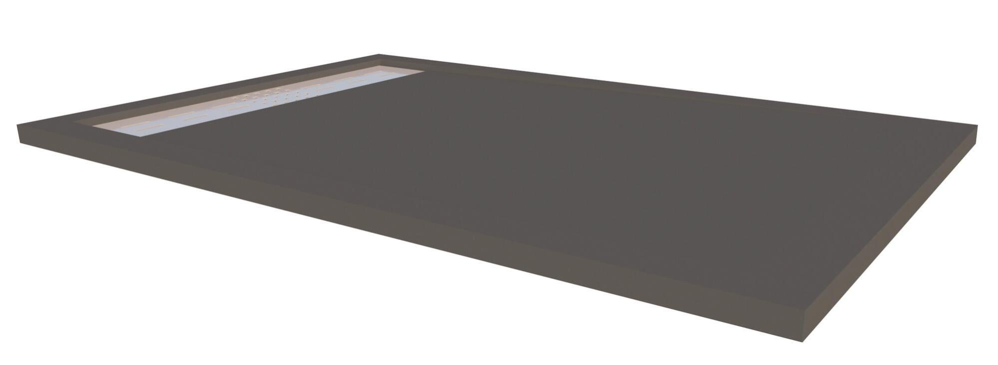Plato de ducha SPIRIT - Recortable - 80x120cm - Resina - gris antracita ...