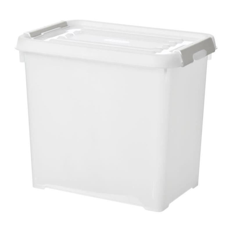 CURVER | HANDY PLUS 9L CLIPS BLANCS - 100% RECYCLE, Rangement, Milky ...