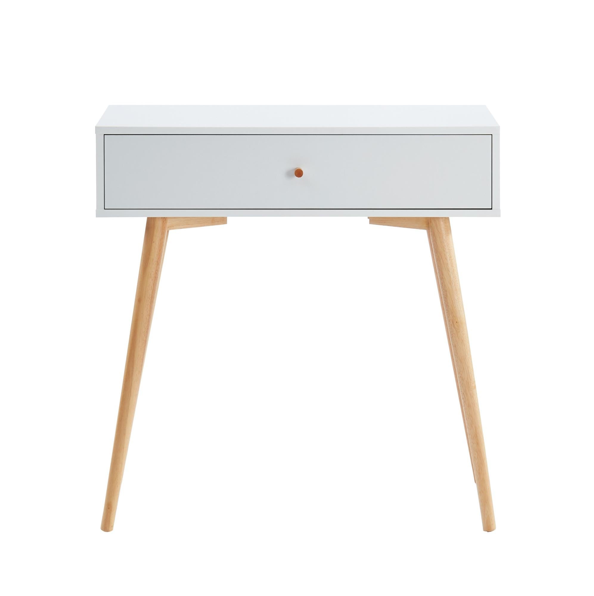 Console ANNETTE Blanc 1 Tiroir - L80cm | Leroy Merlin