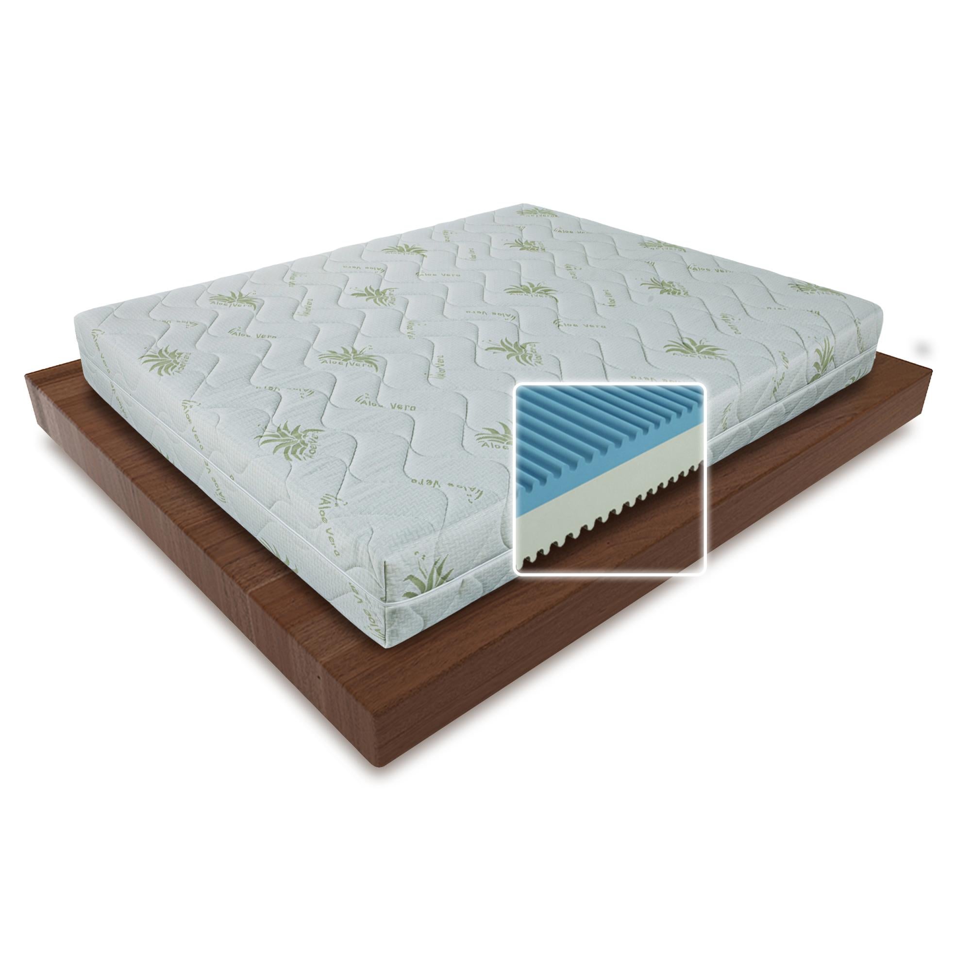 Dormiland - Materasso Memory 2 Strati WAVES H21 in Aloe 160x190 | Leroy Merlin