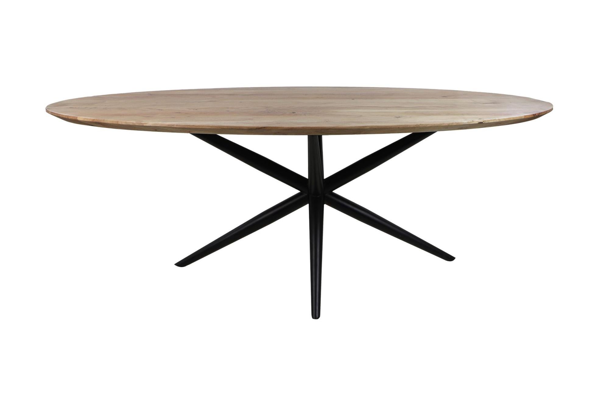 Table à manger Zurich ovale - acacia swiss edge 200*100*72 | Leroy Merlin