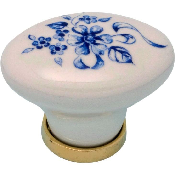 6 bl di bl pomoli porcellana ovale c/base f/7 (pz.2 | Leroy Merlin