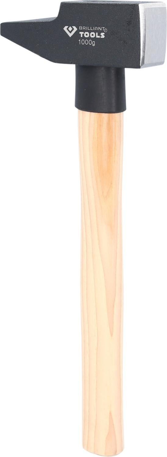 Brilliant Tools Marteau rivoir avec manche Hickory, 1000 g, forme ...