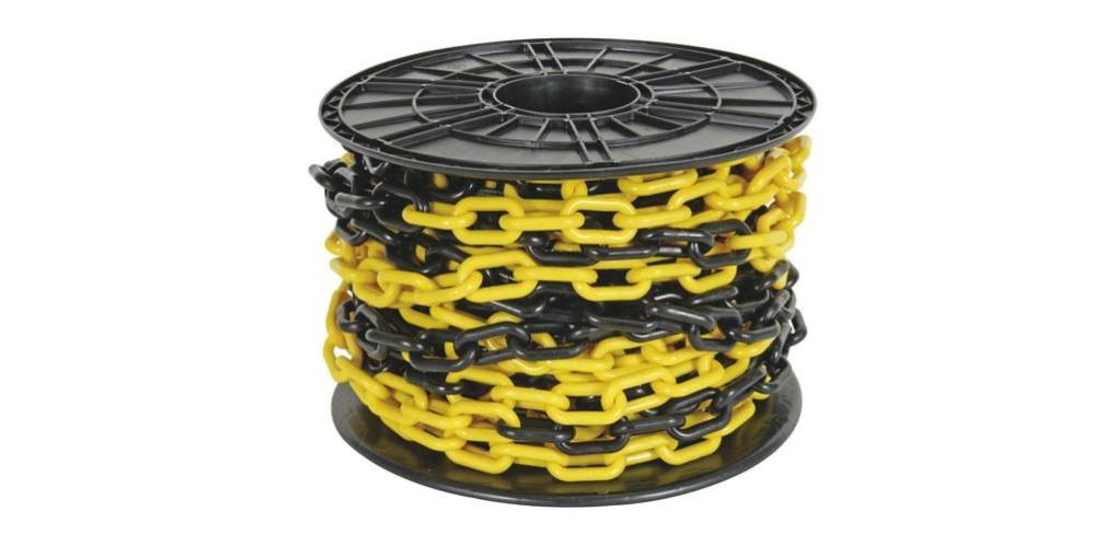 Perel YELLOW/BLACK CHAIN 8 mm ON REEL - 25 m | Leroy Merlin