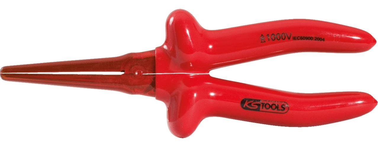 KS TOOLS Pince à bec rond 1000V 200mm, tête isolée | Leroy Merlin