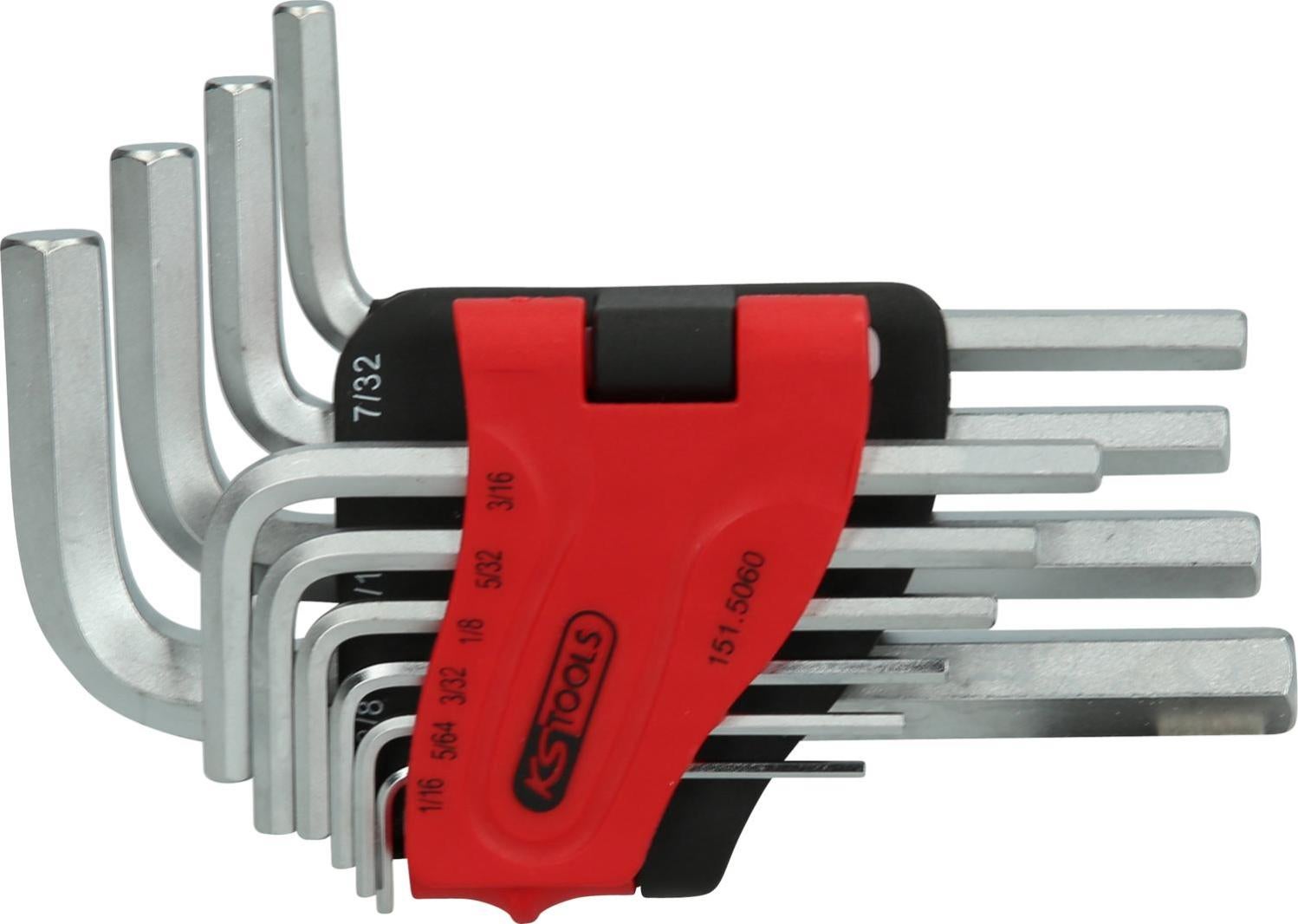 KS TOOLS Jeu de clé mâle, 6 pans, 10 pcs1/16"-3/8" | Leroy Merlin