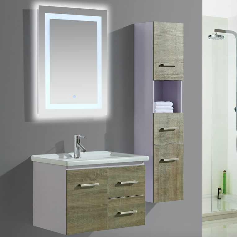 Mobile Arredo Bagno Istambul 70 cm Spazioso + Colonna Arredo | Leroy Merlin