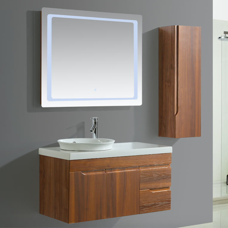 Mobile Arredo Bagno Las Vegas 100 cm Moderno + Colonna Arredo | Leroy ...