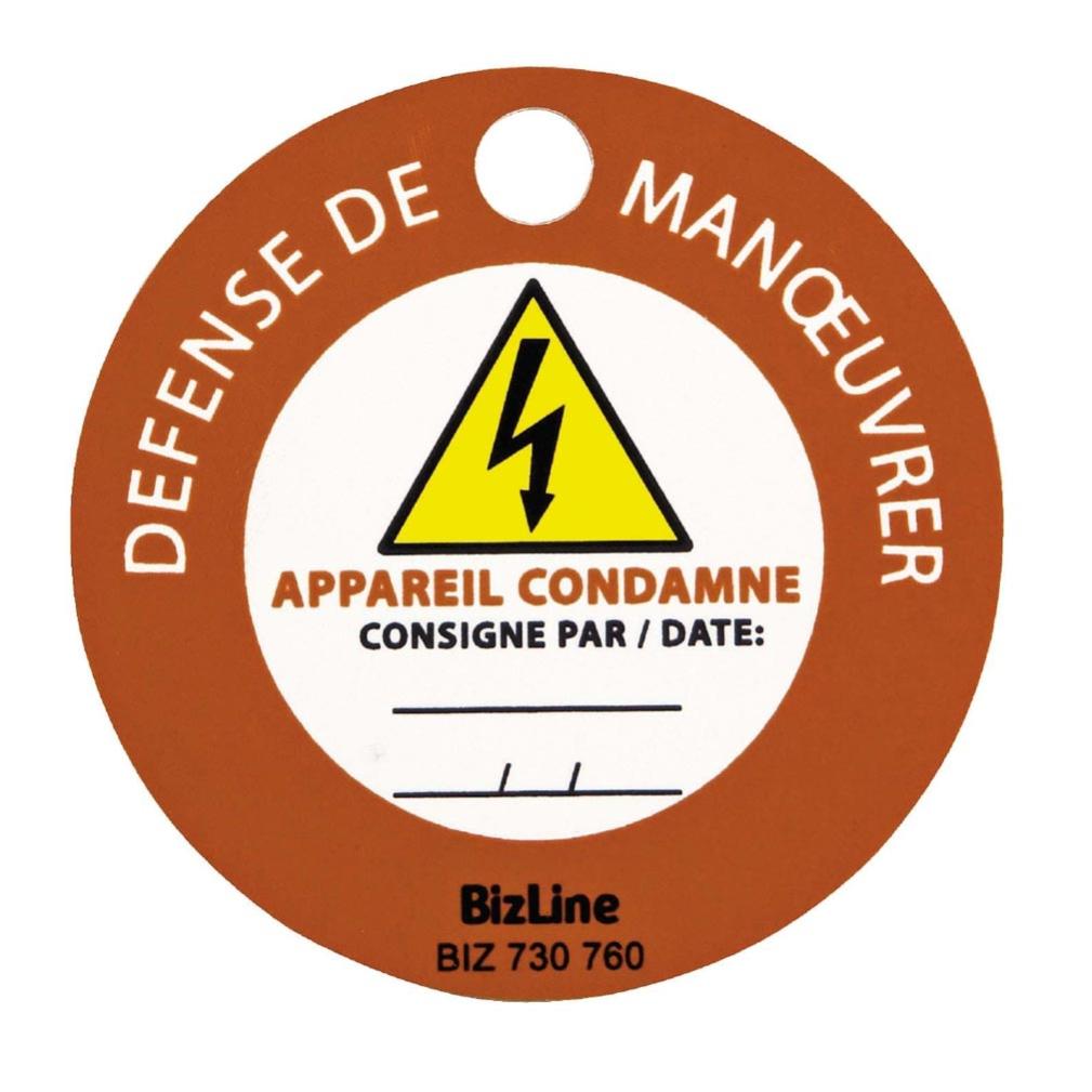 Bizline 730760 | macaron de consignation 'défense de manoeuvrer ...