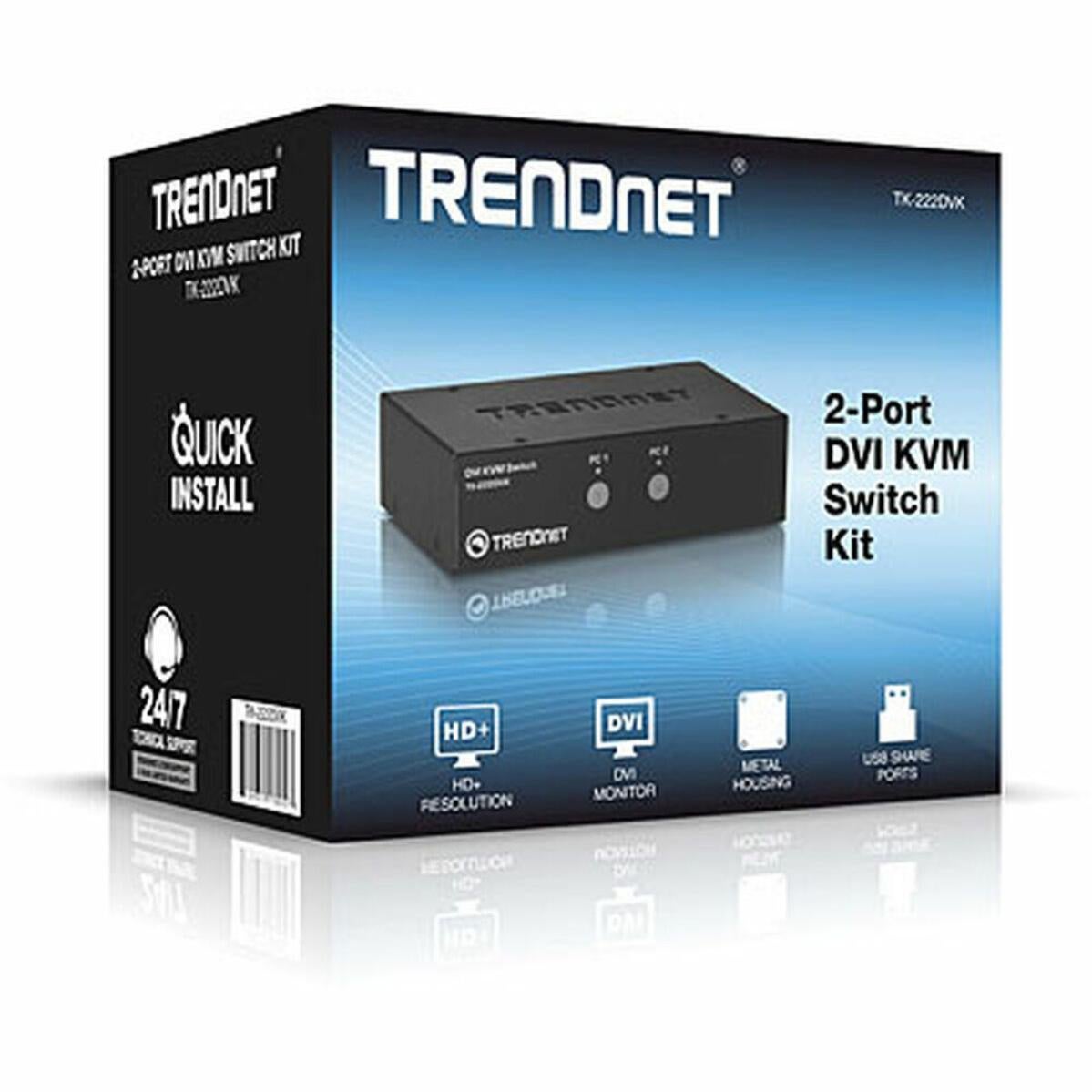 Switch KVM Trendnet TK-222DVK | Leroy Merlin