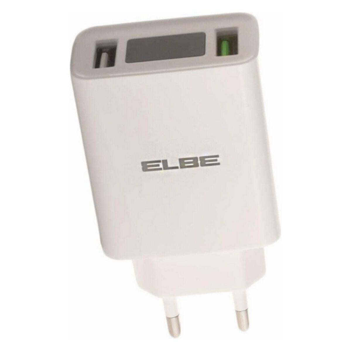 Chargeur mural ELBE CARG-302-QC USB 3.0 x 2 28 W | Leroy Merlin