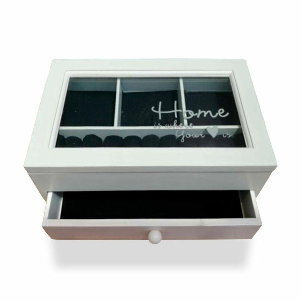 Caja-Joyero Versa 13 x 8 x 20 cm Espejo Madera MDF | Leroy Merlin