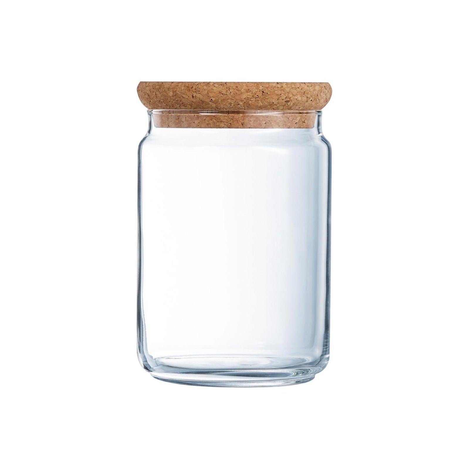 Luminarc Pure Jar - Bote Hermético Redondo de 1L en Vidrio con Tapa de ...