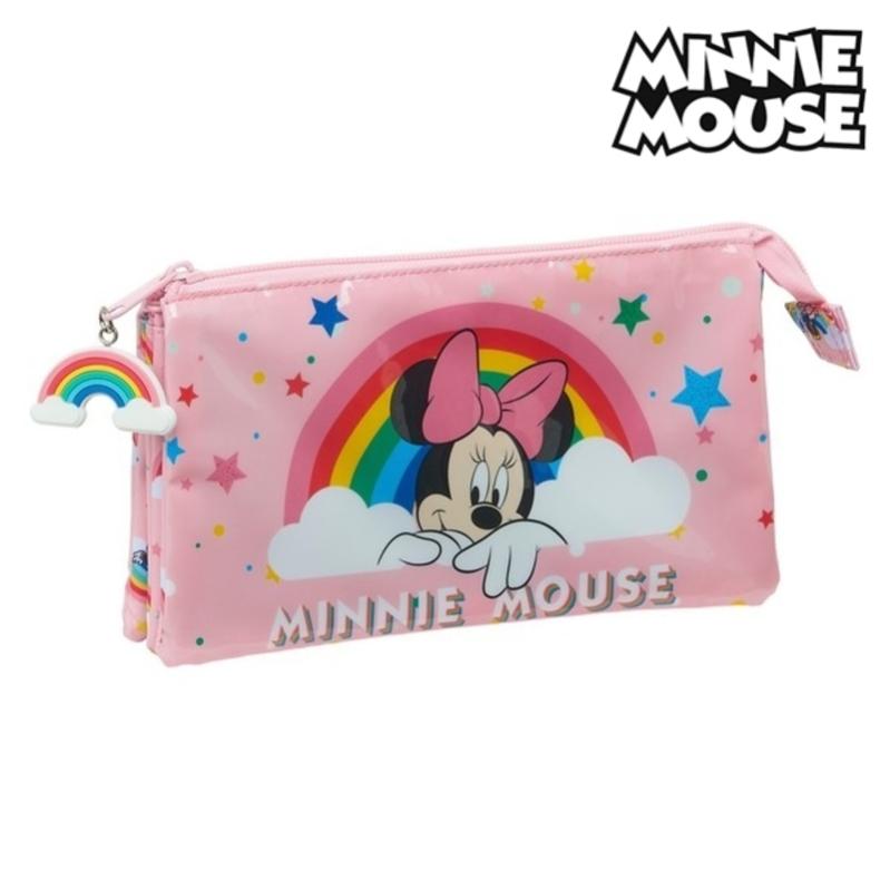 Necessaire Minnie Mouse Rainbow Rosa (22 x 12 x 3 cm) | Leroy Merlin