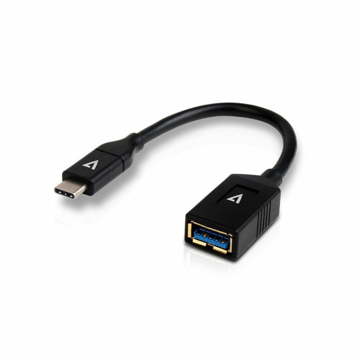 Cable USB A a USB C V7 V7U3C-BLK-1E Negro | Leroy Merlin