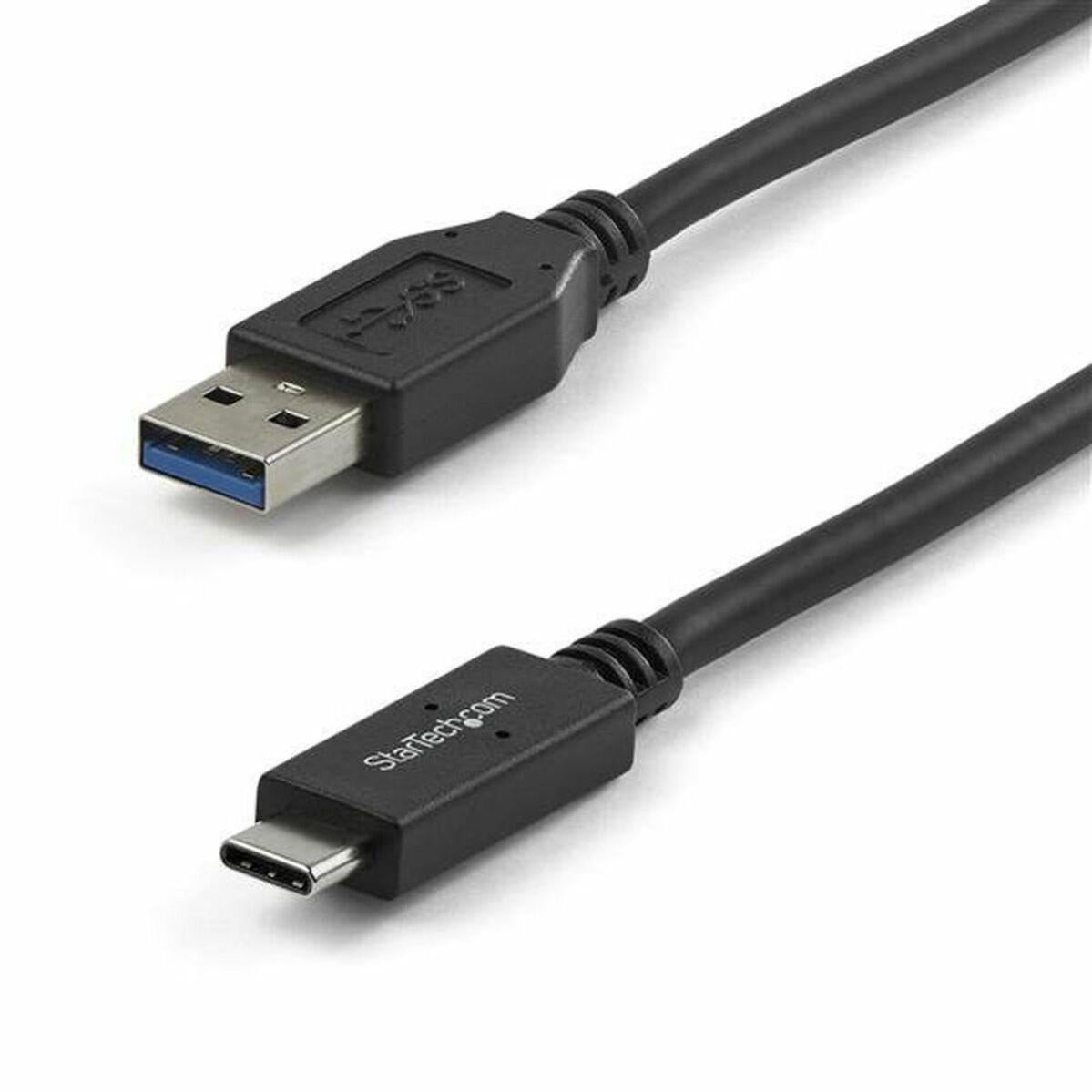 Câble USB A vers USB C Startech USB31AC1M Noir | Leroy Merlin