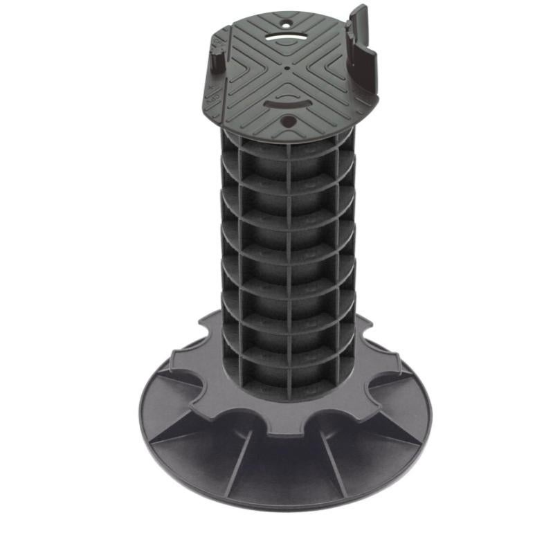 Plot terrasse bois réglable 29 - 32 cm - Noir | Leroy Merlin