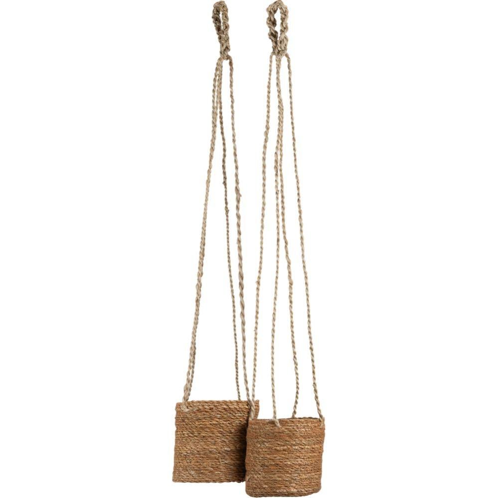 Lot de 2 cache-pots Naturelle Naturel LELIO ALINEA - Diam. 16 x H16 cm ...