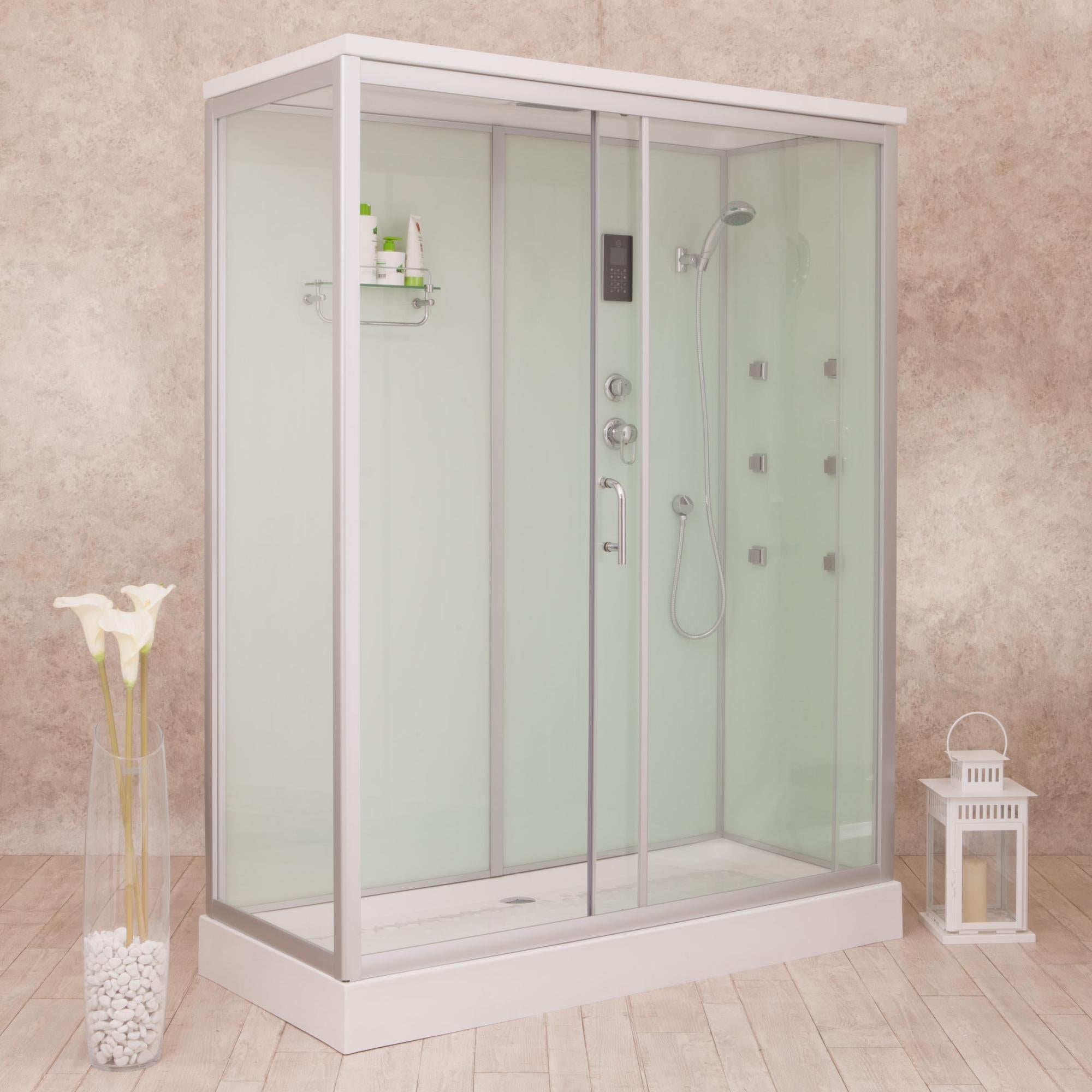 Box Doccia White Air 70x120 Destro Idromassaggio Multifunzione | Leroy ...