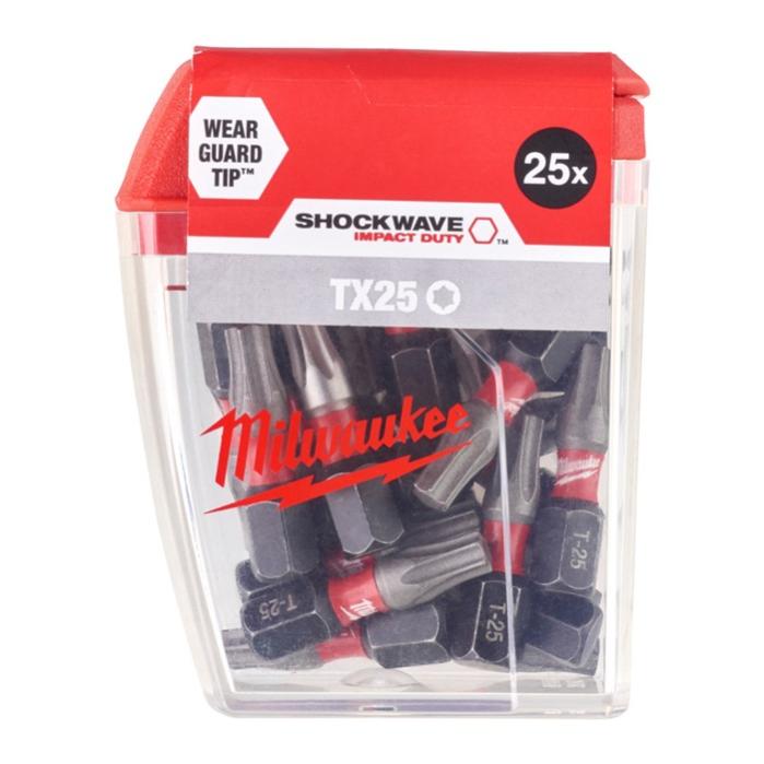 MILWAUKEE Bit Shockwave Punte per Avvitatore ad Impulsi | Confezione 25 ...