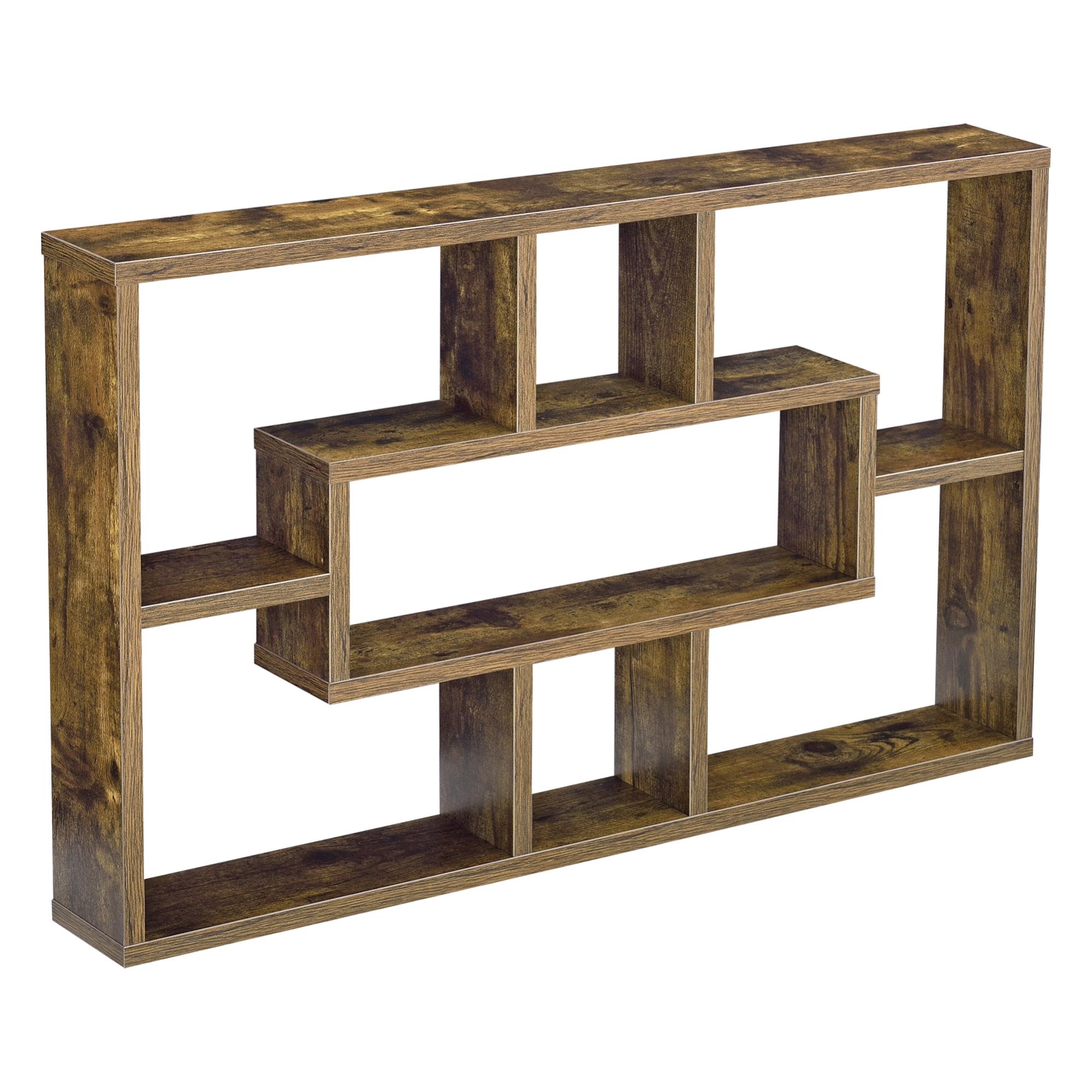 Mensola da Parete a Forma Rettangolare con 7 Scomparti 77 x 10 x 48 cm ...