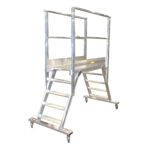Plateforme roulante - 8 marches - Hauteur de travail max. 3.79m - 7881 ...