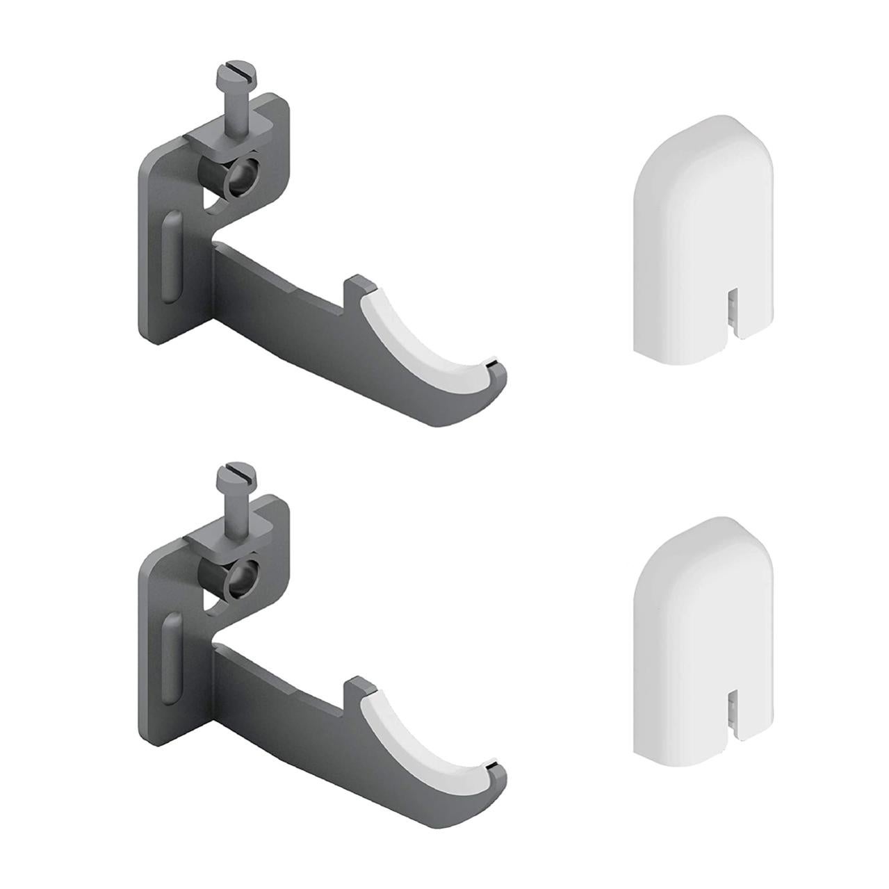 Coppia di staffe a muro per radiatori in alluminio con regolazione ...