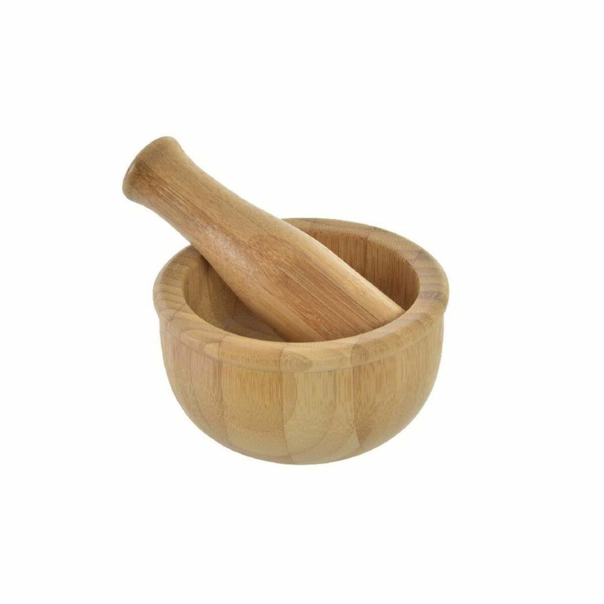 Mortaio DKD Home Decor Bambù (9 x 9 x 5 cm) | Leroy Merlin