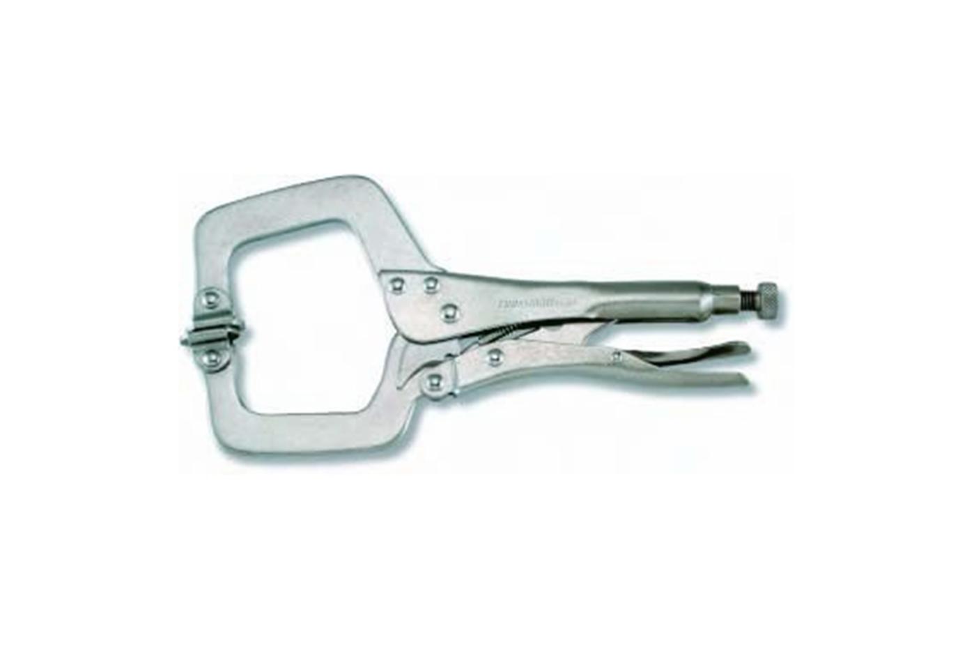 Pinza regolabile autobloccante ganasce a collo di cigno morsa a c ...