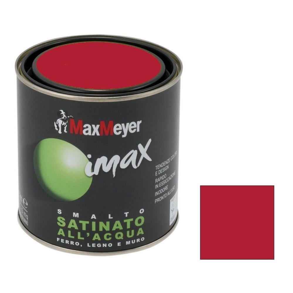 MAX MEYER - IMAX SMALTO ACQUA SATINATO 500ML ROSSO VENEZIANO | Leroy Merlin