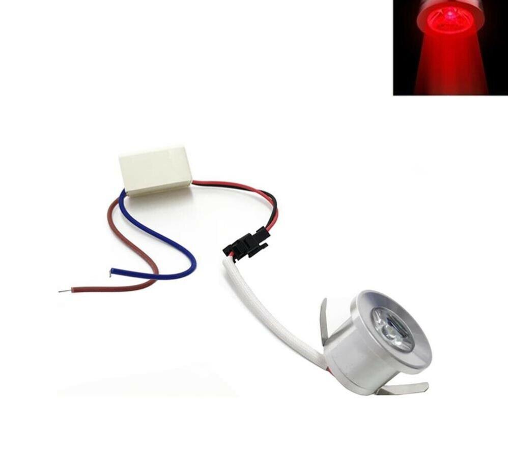 FARETTO LED 1W A INCASSO SILVER PUNTO LUCE COLORE ROSSO | Leroy Merlin